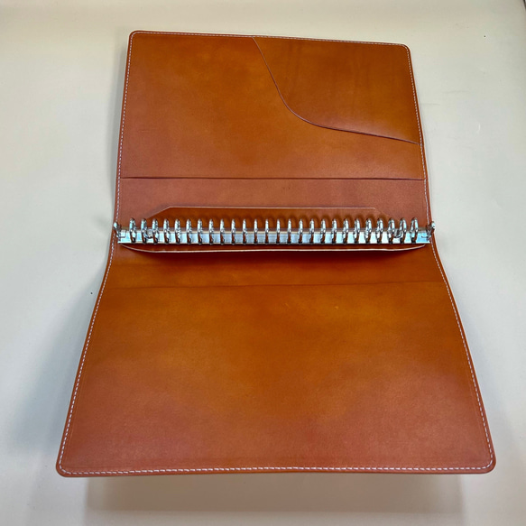 ルーズリーフ バインダー B5 26穴 本革 リング外径20.5mmリングファイル ユニセックス ピスタチオ レザー 革 ノート Tiny-Dancer 通販 14530691｜Creema ...