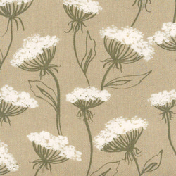 新作入荷！『Moda モダ FLOWER POT 花柄 くすんだ薄グレー地』～50㎝単位でカット～ 生地 Blanc de Roi 通販 ...