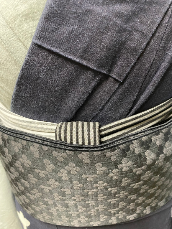 konna obiage(コンナオビアゲ)帯揚げ バイカラー白黒 和装小物（帯・半襟） コンナクライ 通販 14536173｜Creema(クリーマ)