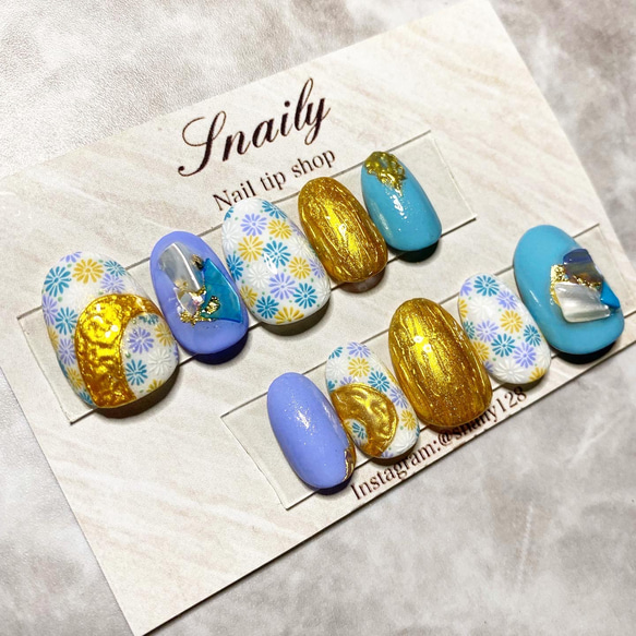 ソース顔がタイプ ネイルチップ（つけ爪） YUKI 通販｜Creema(クリーマ) 14548003