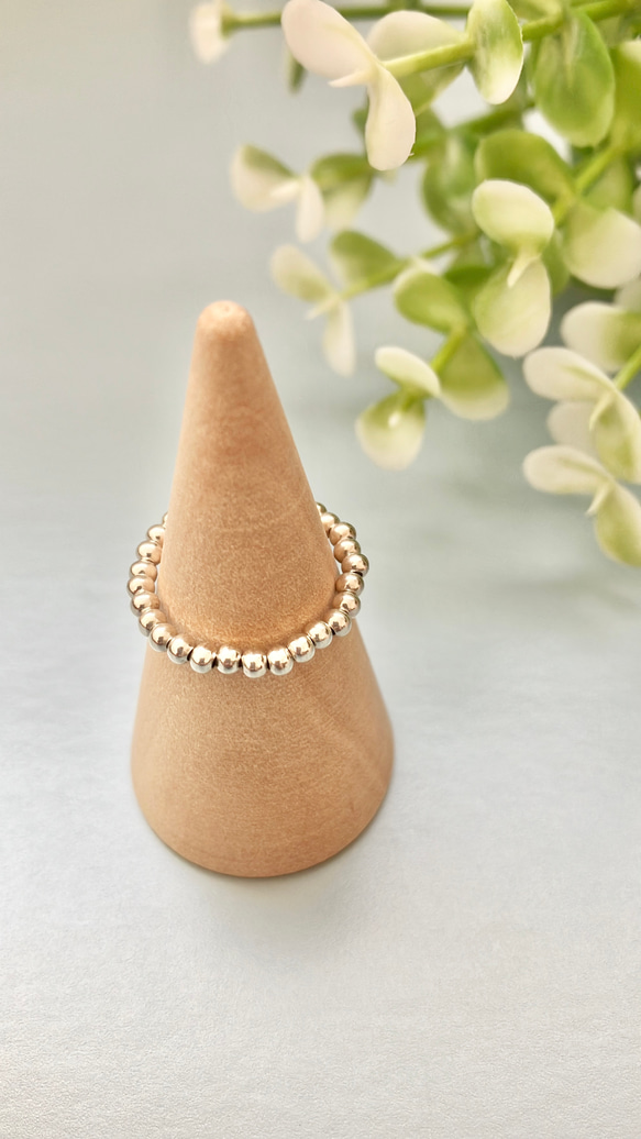 sv925 つぶつぶ ボールリング シルバーリング 指輪・リング Lei〜ワンマイルジュエリー〜 通販 14565575｜Creema(クリーマ)