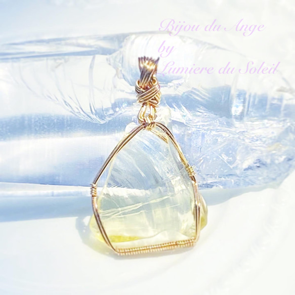 ＊Bijou du Ange＊《自己愛に目覚め調和を促す》アンダラクリスタルのペンダントトップ【ルミネッセントイエロー】 ペンダントトップ ...