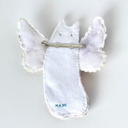 デコレーション chat angel 刺繍ブローチ ブローチ atelier HASU 通販 14571029｜Creema(クリーマ)