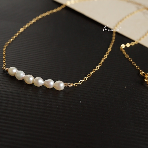 あこや真珠 ベビーパールシンプルネックレス 14KGF ネックレス・ペンダント petit la reve 通販 14600591｜Creema(クリーマ)