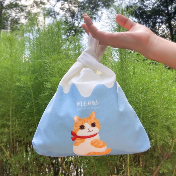 Meow cat cat fuji リストバッグ トートバッグ トートバッグ ハンドバッグ Meow 通販 14601063｜Creema(クリーマ)