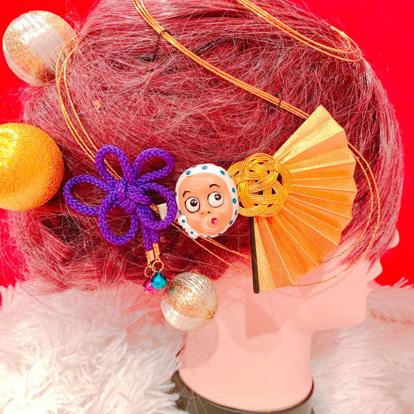 お得3点セット☆豪華☆江戸うち☆リボン☆扇子髪飾り☆ひょっとこ☆ミニお面☆お祭り髪飾り☆成人式☆卒業式☆和装☆袴ヘア★ その他ヘアアクセサリー Airu♥️ 通販 14601971 ...