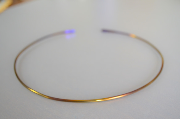 Titanium Choker Gold & Purple（泰坦製造） 項鍊 コブ 的作品｜Creema
