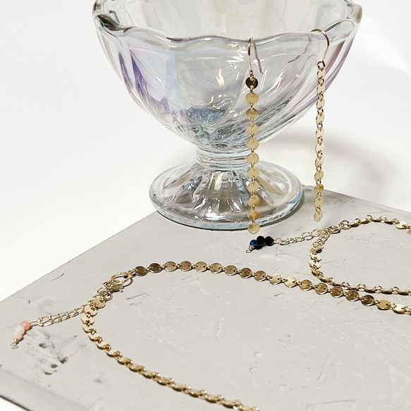 14kgf コインプレートフックピアス ピアス（フック・チェーン） r.fait.main 通販 14643308｜Creema(クリーマ)