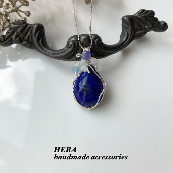 ラピスラズリの ペンダントトップ ペンダントトップ クヌム 通販 14652625｜Creema(クリーマ)