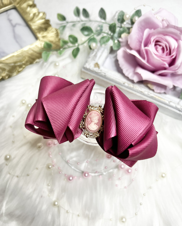 No.762オリジナルデザインリボン ヘアゴム ヘアゴム Rena 通販｜Creema(クリーマ) 14660322