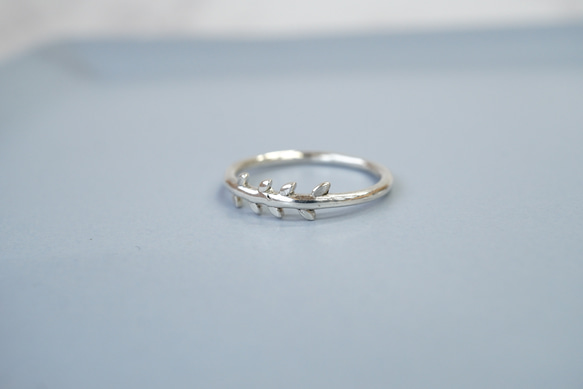 SV925 若葉のリング 【サイズ変更可】004 指輪・リング Atelier Maru 通販｜Creema(クリーマ) 14685043