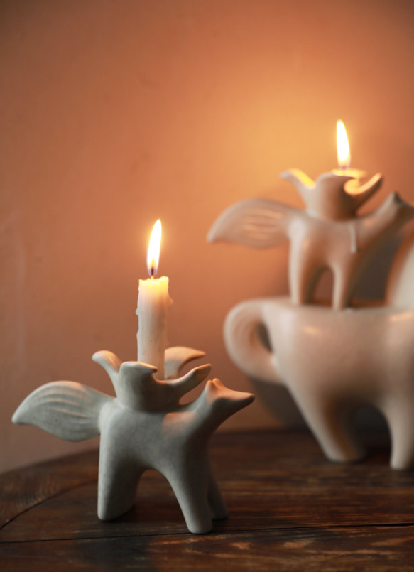 Candles 米国シングル新抽象戦争馬クラック釉セラミック燭台装飾装飾品 キャンドル・キャンドルホルダー Yasui Shig 通販 14692065｜Creema(クリーマ)