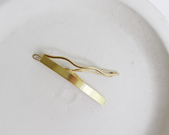 double hair pin : gold ヘアピン MIURE 通販 14708195｜Creema(クリーマ)