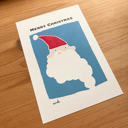 【クリスマス】【ポストカード】絵本みたいなMerryMerry Christmas★青サンタ イラスト miruko 通販 14720786 ...