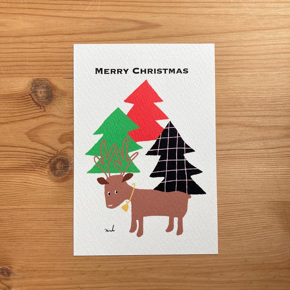 【クリスマス】【ポストカード】絵本みたいなMerryMerry Christmas★赤サンタ イラスト miruko 通販 14720793 ...