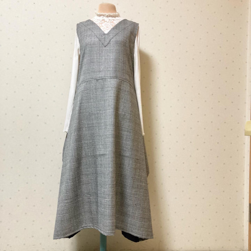 着物リメイク エプロンドレス ワンピース yuki-usagi 通販 着物リメイク エプロンドレス ワンピース yuki-usagi 通販
