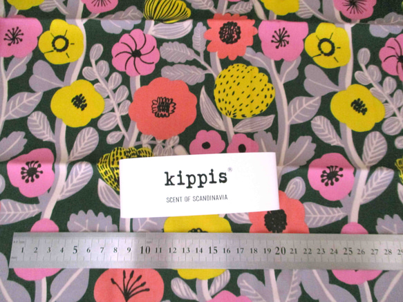 Kippis オックスプリント 110cm巾x50cmカット（グリーン KPOK-41C） 生地 kijikatte 通販 14736842｜Creema(クリーマ)