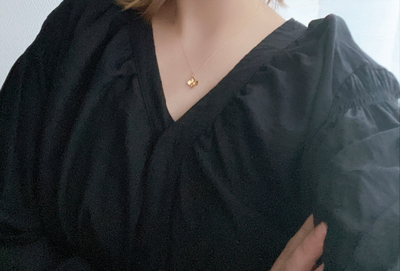 送料無料【24KGP（SV925）/14kgf】花フラワー ネックレス（40cm） ネックレス・ペンダント BENIR Accessoires 通販 14742442｜Creema(クリーマ)