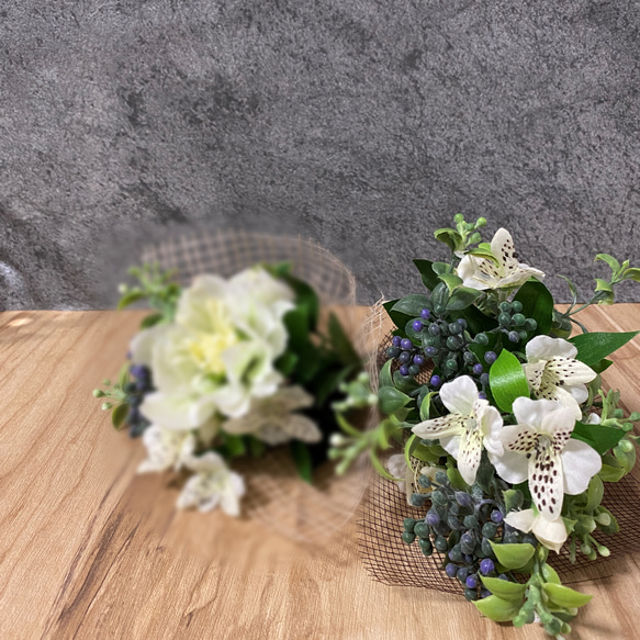 【定形外送料無料】アルメリとベリーのミニブーケ（MB00002） アートフラワー 造花専門店 AOHANA 通販｜Creema(クリーマ ...