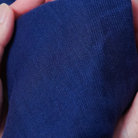 【wafu / 入門編】とろみプレミアムリネン 肌なじみがいいリラックスパンツ / ブルーニュイ b007g-bln2 ロングパンツ soco ...