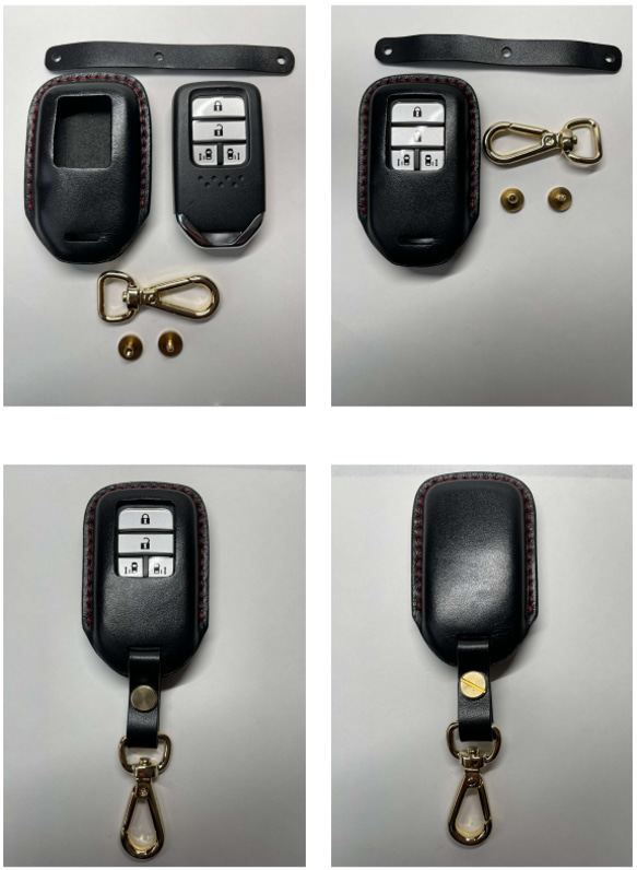 【選べる革とステッチと金具】 スマートキーケース ホンダ フリード等 キーカバー キーケース 革製 A00415 キーケース embepet 通販 14751865｜Creema(クリーマ)