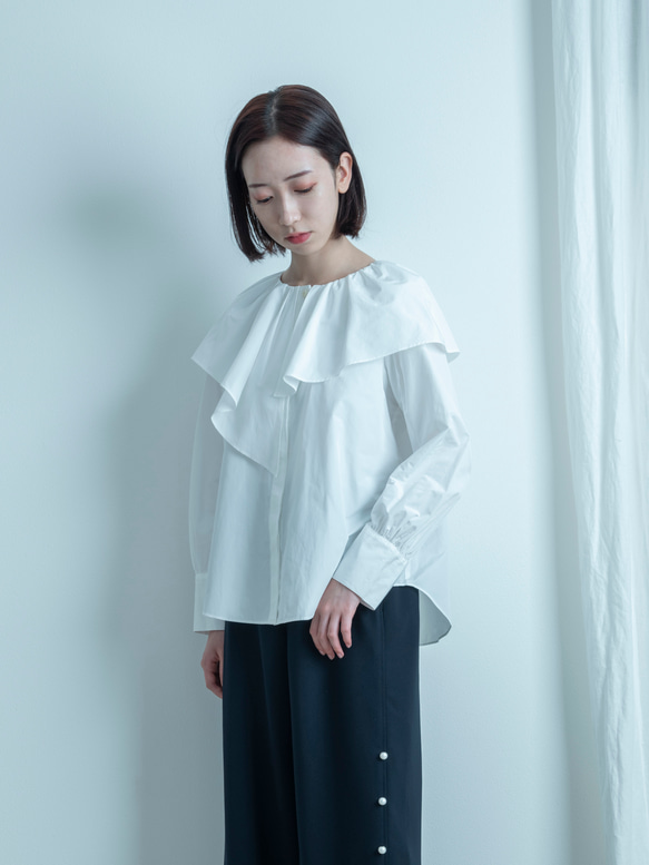 大人の甘めデザインを楽しめる《ケープカラーブラウス》 今年、これを持っていたら間違いなしのアイテム。 ブラウス エヌエクノワ 通販 ...