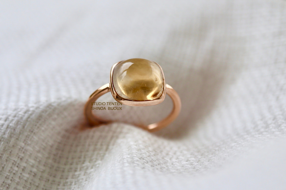 K10[蜜蜂ハッチのcitrin]ring 指輪・リング STUDIO TENTEN 通販 14762249｜Creema(クリーマ)