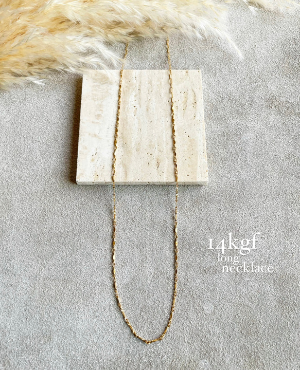 14kgf*mixチェーンの80㎝ロングネックレス《2way》 ピアス（その他） m.a.y. 通販 14769174｜Creema(クリーマ)