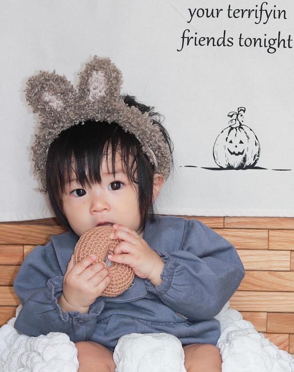 fluff fluff head band うさぎ ヘアバンド 帽子(ベビー・キッズ) emichicchi3 通販｜Creema(クリーマ ...