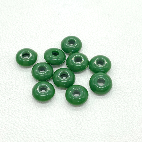 JV-AC-367 チェリーブランドスペーサー: ダークグリーン4.5×2mm【10個】 ビーズ ジュリアン 通販 14779297 ...