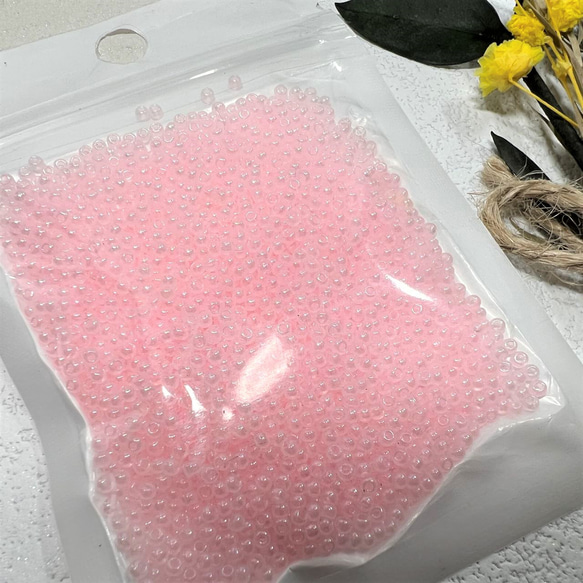 No6.約1350個/10g ♡丸小 ラウンドガラスビーズ ☆透き ライン パール感 ビーズ TORAKOYA♡04/22以降発送 通販 ...