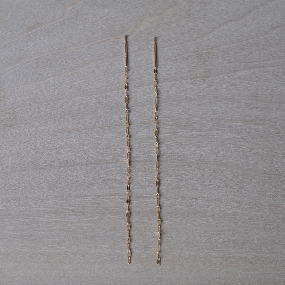 [送料無料] K18 American chain earrings AzukiHiraazuki(E003) ピアス（フック・チェーン） atelier-nami(アトリエナミ) 通販 ...