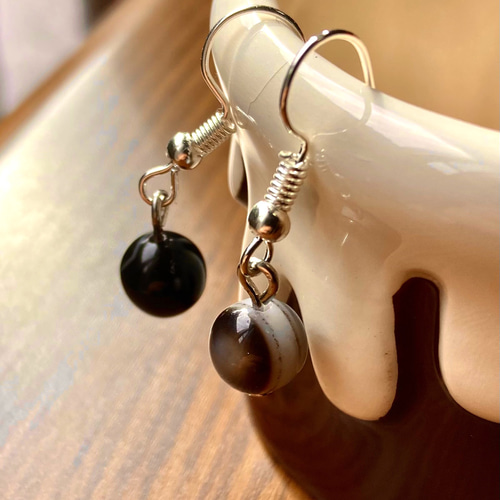 天眼石(約8mm玉/12mm/14mm)の1粒天然石ピアス(イヤリング 天眼石(約8mm玉/12mm/14mm)の1粒天然石ピアス(イヤリング