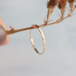 14kgf HammerdRing ハンマードデザインリング 指輪・リング halolulu＊ 通販 14793123｜Creema(クリーマ)