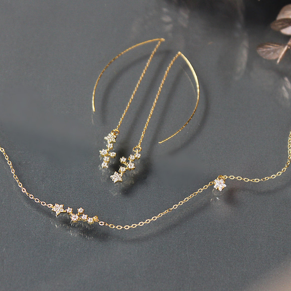 クリスマスコフレ｜Stardust ～ 輝く星のピアス ＆ ネックレス｜14Kgf｜Creema限定！ ネックレス・ペンダント Bear's Jewelry 通販 14811096 ...