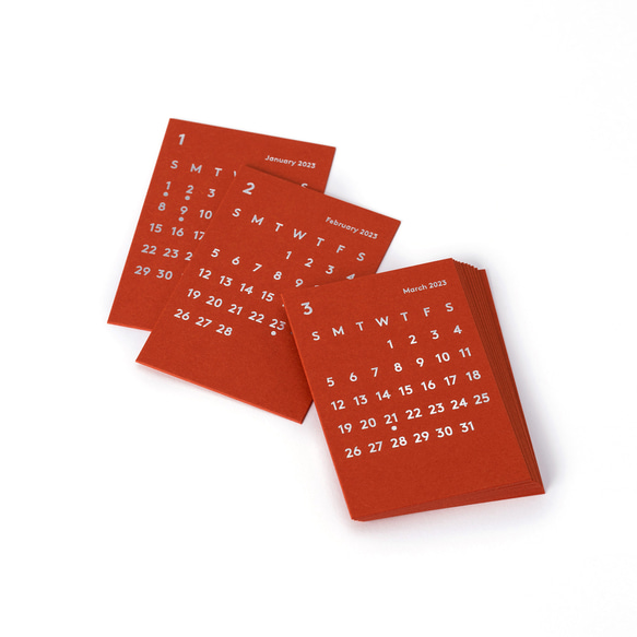 CLARA Calendar Refill 2023 Orange｜卓上カレンダー リフィル カレンダー JACKAL 通販 14831505 ...