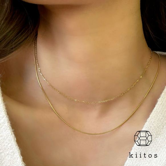 繼續！ OK♪316L 醫用不鏽鋼，外觀精緻，紅豆鏈項鍊，防過敏，不鏽鋼 項鍊 kiitos★金属アレルギー対応アクセ 的作品 14834365｜Creema