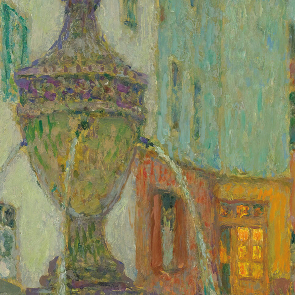 アンリ・ル・シダネル 噴水、サン・ポール・ド・ヴァンス アートポスター 風景画 名画 絵画 アートパネル AP199 絵画 BROOMIN ...