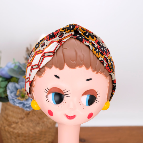 ファッショナブル | ボヘミアン カチューシャ | プレザント オレンジ ヘアバンド・ターバン Hey Nani Studio 通販 ...