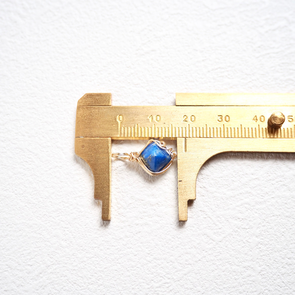 ラピスラズリ / 14kgf ワイヤーラップ ネックレス ペンダントトップ 【140】 ペンダントトップ ワイヤワルツ 通販｜Creema(クリーマ)