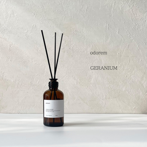 GERANIUM（ゼラニウム） 天然精油使用 Room Fragrance 100ml ディフューザー ディフューザー・アロマポット odorem 通販 14860374｜Creema(クリーマ)