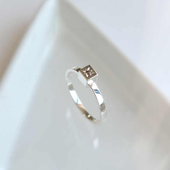 【秋冬限定】 Blown color Cube RING / SV925 ≪送料無料≫ 指輪・リング Kumpel by p 通販 14878226｜Creema(クリーマ)