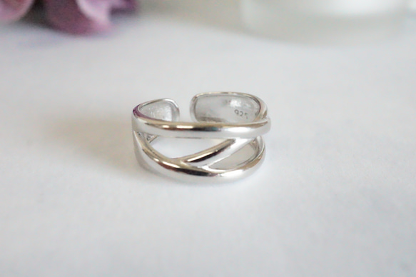 トリプル透かしリング SILVER925 送料無料 指輪・リング dianna 通販｜Creema(クリーマ) 14878836