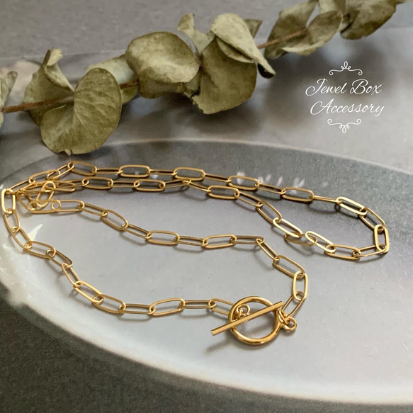 14kgf＊オーバルチェーン×マンテルネックレス ネックレス・ペンダント JEWEL BOX Accessory 通販 14884146｜Creema(クリーマ)