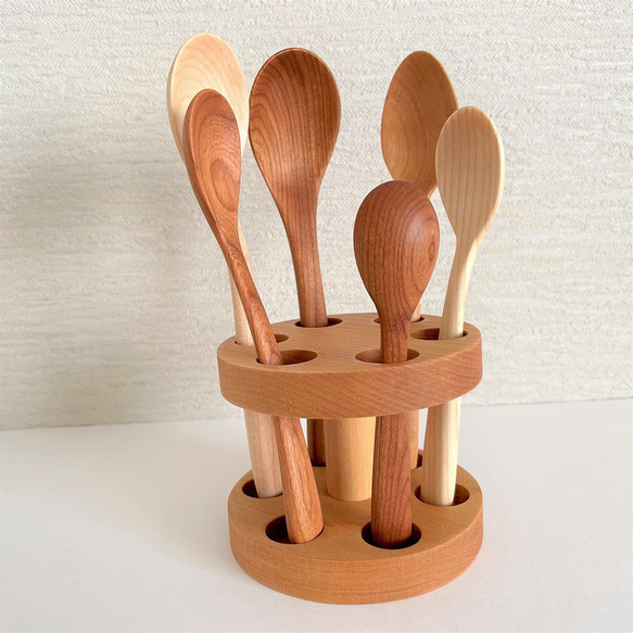 スプーンスタンド カトラリー wood craft yf 通販｜Creema(クリーマ) 14886981