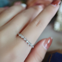 天然ダイヤモンドリング0.2ct k18 指輪・リング パール大好き(購入前にコメントください) 通販｜Creema(クリーマ) 14912702