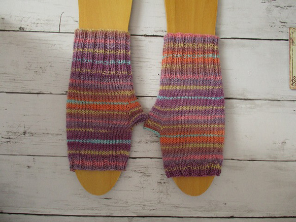 手編みハンドウォーマー 指なし Opal Memories 11007 キャップ azulinco 通販 14914120｜Creema(クリーマ)