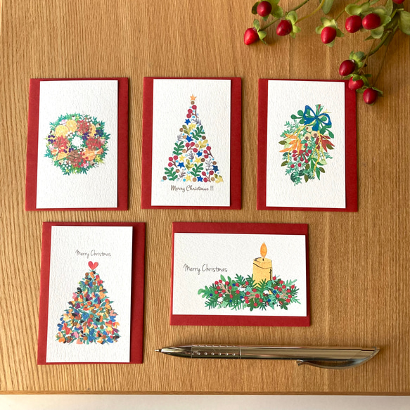 クリスマスミニカードセット メッセージカード tomocollage 通販｜Creema(クリーマ)