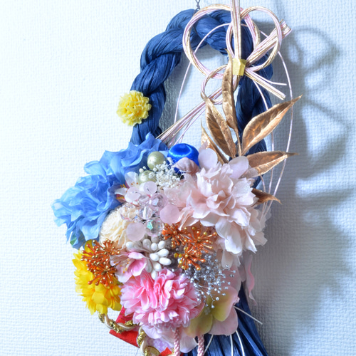 幸せを呼ぶ」 お正月 しめ縄飾り おしゃれ 手作り ハンドメイド 幸せを呼ぶ」 お正月 しめ縄飾り おしゃれ 手作り ハンドメイド
