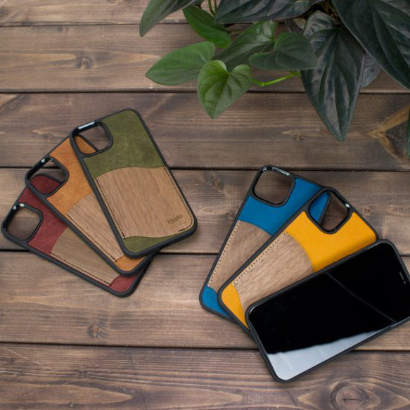 REAL WOOD iPhone 14/14Plus/14Pro/14ProMax open case iPhoneケース・カバー VARCO ...